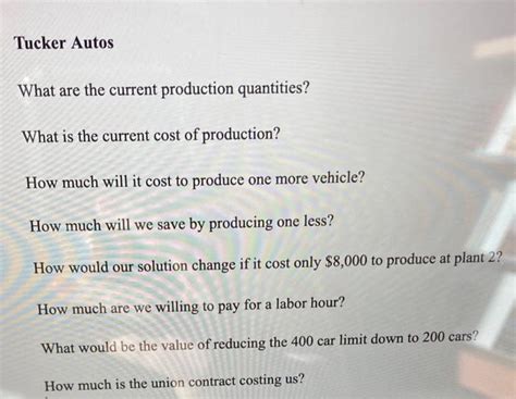 Solved Sensitivity Report Variable Cells Allowable Allowable