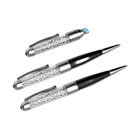 Ballpoint Diamond Metal Pen Stick Usb Memory Stick 2 0 Custom Logo Available China Usb Flash