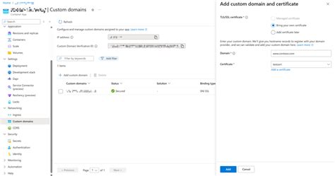 Azure Container Apps With Application Gateway And Custom Domain Hostname Mismatch Microsoft