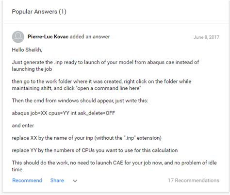 Abaqus Idle 3600 Seconds Or Process Terminated By External Request Problem Solution Programmer