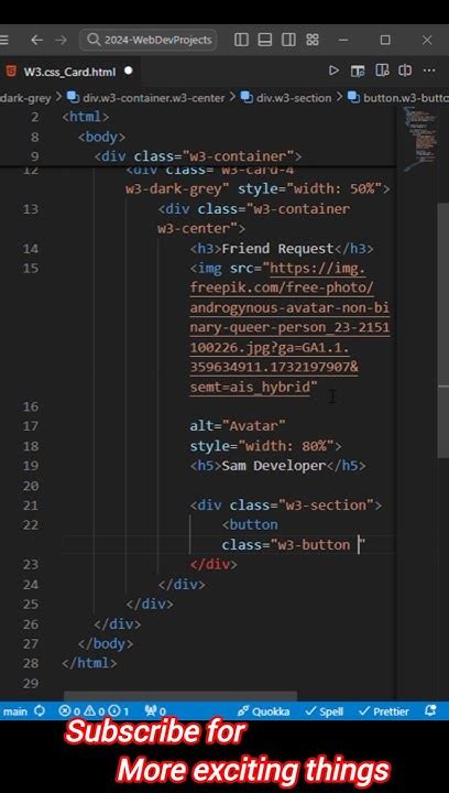 W3css Card Example Developersamarsekhar Css Coding Webdevelopment Youtube