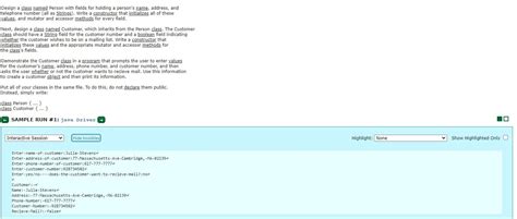Solved Design A Class Named Person With Fields For Holding A