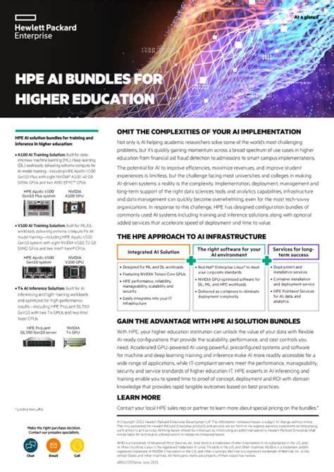 Hpe Ai Bundles For Higher Education