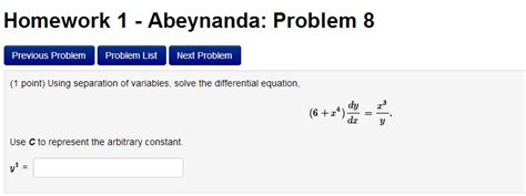 Solved Using Separation Of Variables Solve The Differential