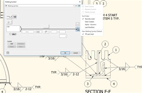 2019 3 setting not to remember last weld call out ect autodesk community