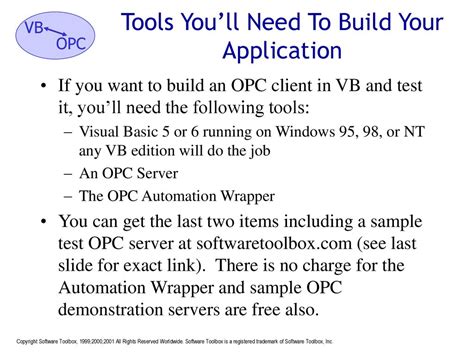 using visual basic as an opc client ppt download