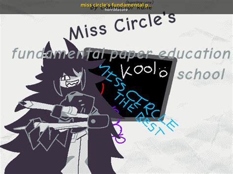 Miss Circles Fundamental Paper Education School [baldis Basics] [mods]