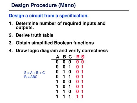 Ppt Cs 151 Digital Systems Design Lecture 13 Combinational Design