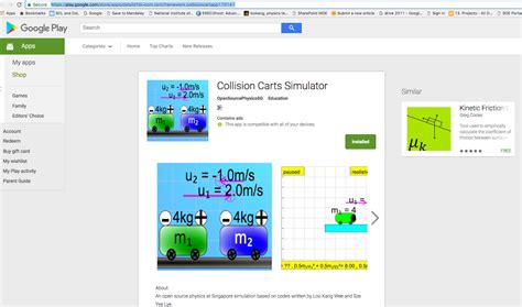 🚂collision Carts Javascript Html5 Applet Simulation Model Open Educational Resources Open