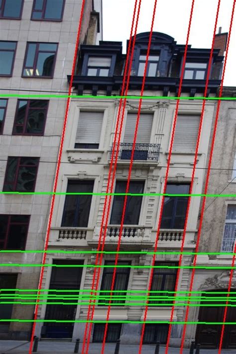 Rectification Process A Input Image With Dominant Lines B
