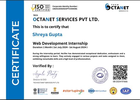 Shreya Gupta On Linkedin Webdevelopment Octanetservicesprivateltd