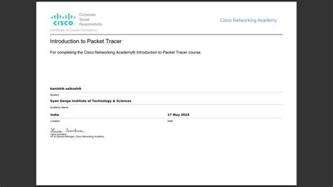 Kanishk Sai Kaushik On Linkedin Cisco Cisconetworking Packettracker Cetifications Couse