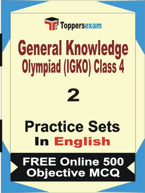 Best Book For General Knowledge Olympiad Igko Class 4 Practice Sets In English General