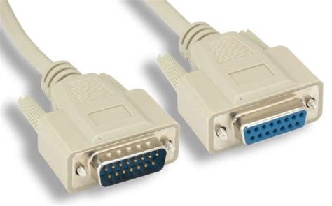Beige DB M F Serial Extension Cable Denco Design Inc