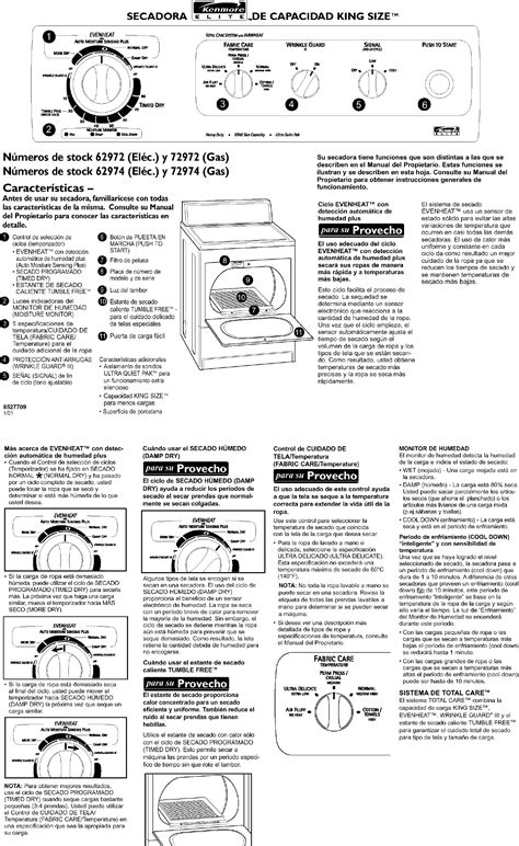 Kenmore User Manual ELECTRIC DRYER Manuals And Guides L