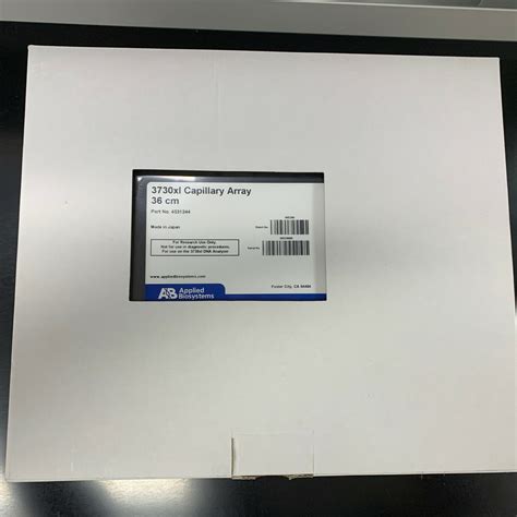 New Applied Biosystems 3730xl Genetic Analyzer 96 Capillary Array 36