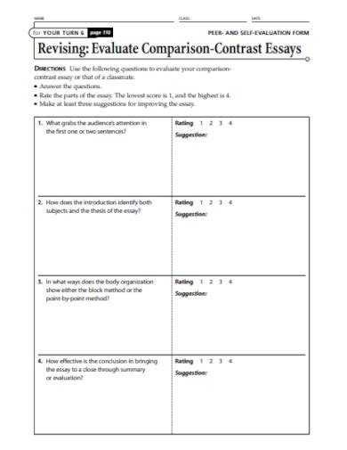 Free 20 Self Evaluation Essay Samples In Pdf