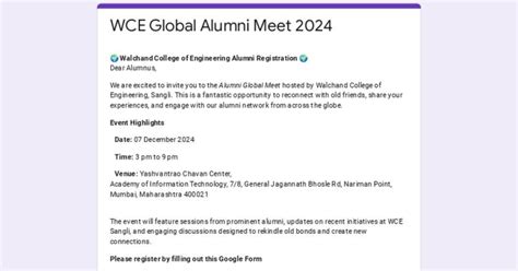 dr sharwari s solapure on linkedin wce global alumni meet 2024