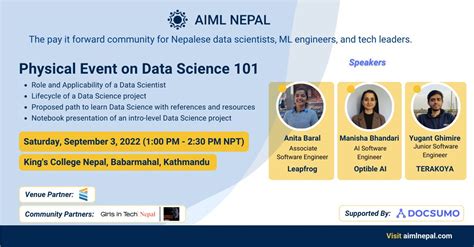 Aiml Nepal On Linkedin Datascience Event Aiml Datascientist Bigdata