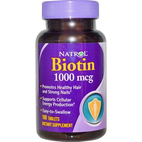 بيوتين أقراص Biotin Tablets لتطويل الشعر وزيادة نعومته موسوعة دار الطب