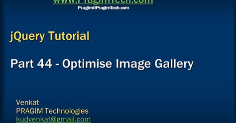 Sql Server Net And C Video Tutorial Optimise Jquery Image Gallery
