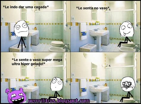 Nem Ri Litros Cagando No Banheiro