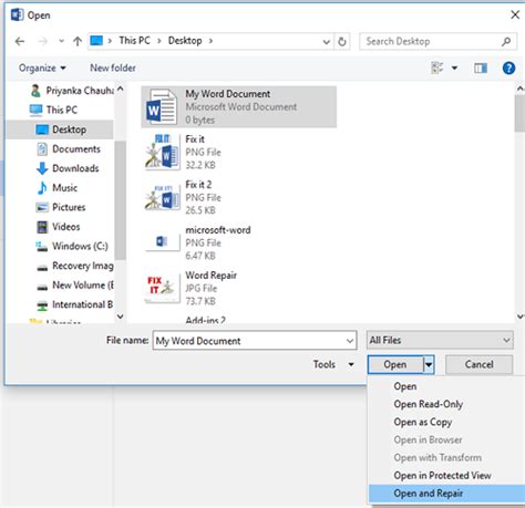Repair Corrupt Word Document Ms Word 2013 And 2010 Methods