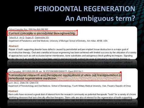 Periodontal Regeneration Ppt