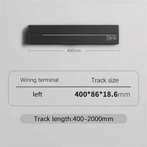 Aluminum Wall Track Socket Movable Modular Power Rail