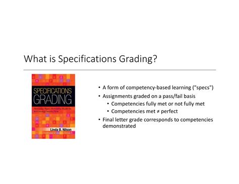 Shifting To Specifications Grading Two Design Cases Ppt