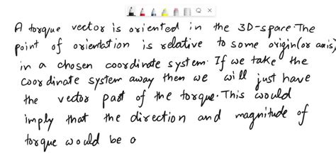 Solved Is It Possible To Calculate The Torque Acting On A Rigid Object Without Specifying An