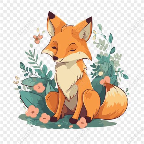 삼림 여우 벡터상표만화클립 아트 Png 일러스트 무료 다운로드 Lovepik