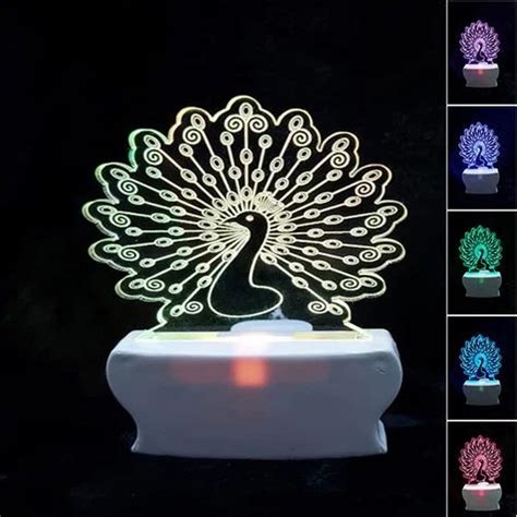 Peacock Plug In Night Lamp At Rs 149 Night Light Lamp नाईट लैंप