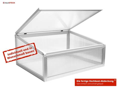 Hochbeet Abdeckung Selber Bauen Mit Alusteck