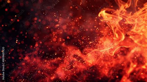 Animated Fire Background Abstract Flame Animation On Black Background