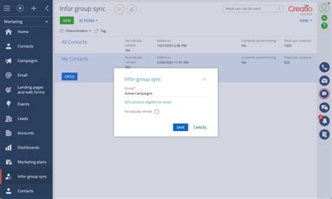 Creatio Marketing For Infor Crm Customer Fx