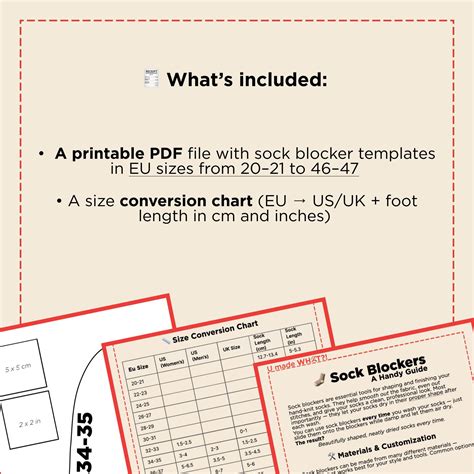 Sock Blocker Templates Pdf Printable Sock Blocking Tool Knitting
