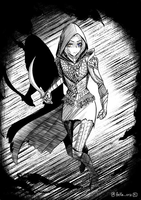 Melina And Black Knife Assassin Elden Ring Drawn By Anya Orz Danbooru