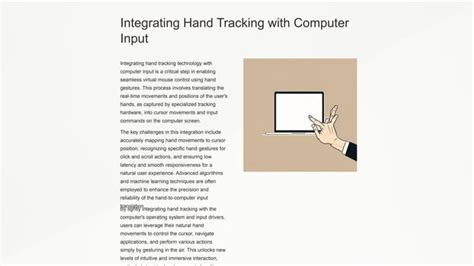 Introduction To Virtual Mouse Using Hand Gesturespptx Computing