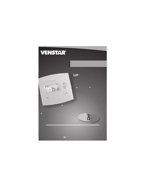 Venstar Tstatez User Manual 12 Pages