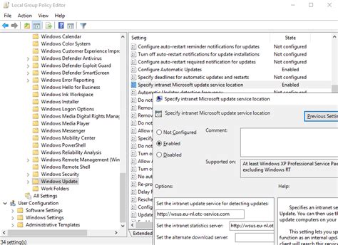 Windows Server Update Service Wsus And Windows Activation Service Kms Of Region Eu Nl Will