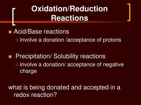 Ppt Introduction To Oxidation Reduction Reactions Powerpoint Presentation Id