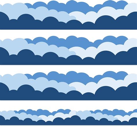 328ft Blue Sky Clouds Bulletin Board Border Clouds Philippines Ubuy