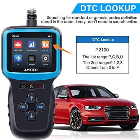 OBD2 Scanner Color Screen Live Data Easy Set Up Reset Clear Engine Error Code Plug Play