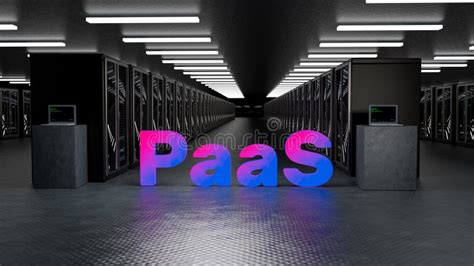 Data Center Iaas Saas Paas Backup Mining Hosting Mainframe Farm And Computer Rack With