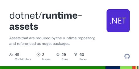 github dotnet runtime assets assets that are required by the runtime repository and