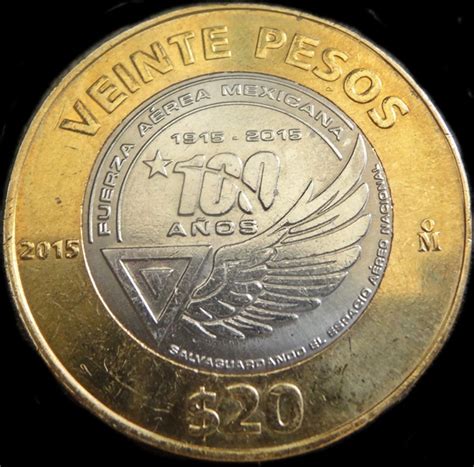Monedas De México Y El Mundo México 20 Pesos Del 2015 Centenario De
