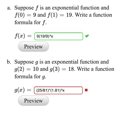 Solved A Suppose F Is An Exponential Function And F Chegg Com