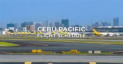 Cebu Pacific Flight Schedule Manila Cebu Davao More
