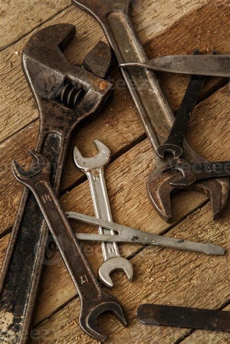 Old Rusty Metallic Spanners 7296930 Stock Photo At Vecteezy